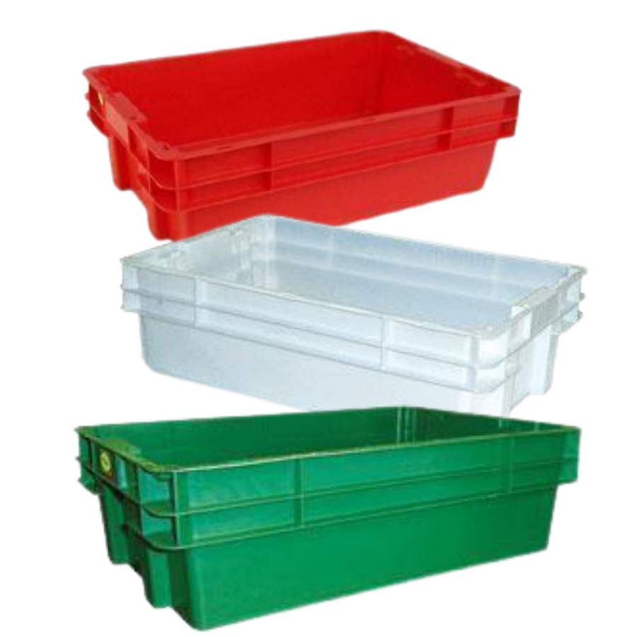 Nally 26L Stack & Nest Plastic Container - Solid - 578 x 384 x 166mm ...