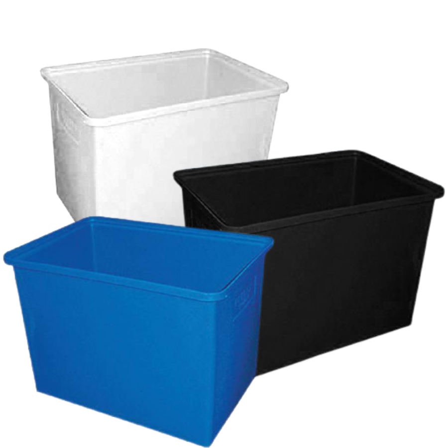 320L Plastic Rectangular Rotomould Bin - 915 x 610 x 610mm – liftlockload