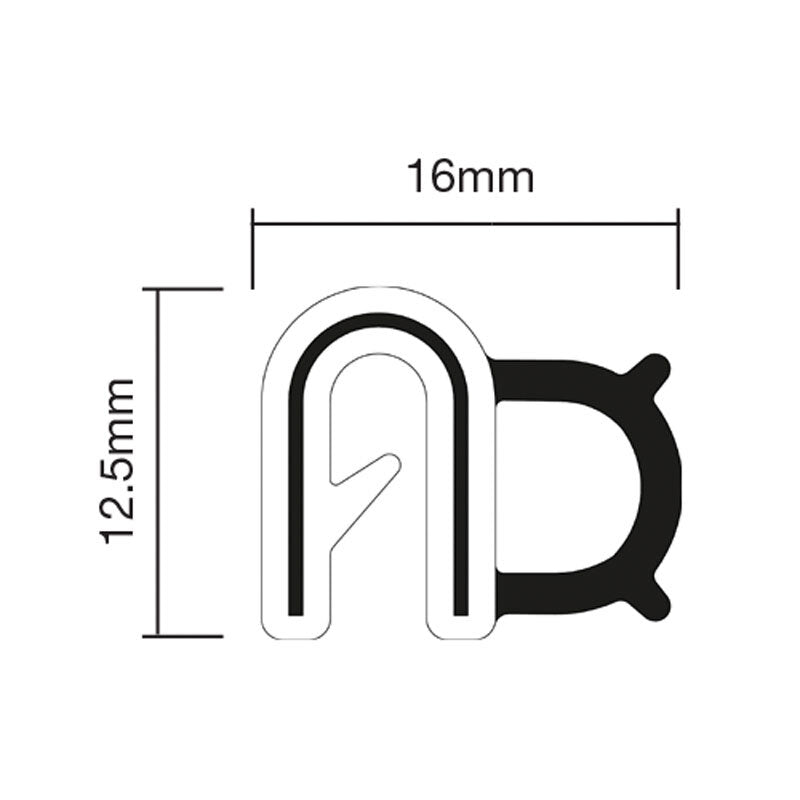 Pinchweld Rubber - Grip Range 1.0 - 2.5mm - 50m Roll 50 – liftlockload