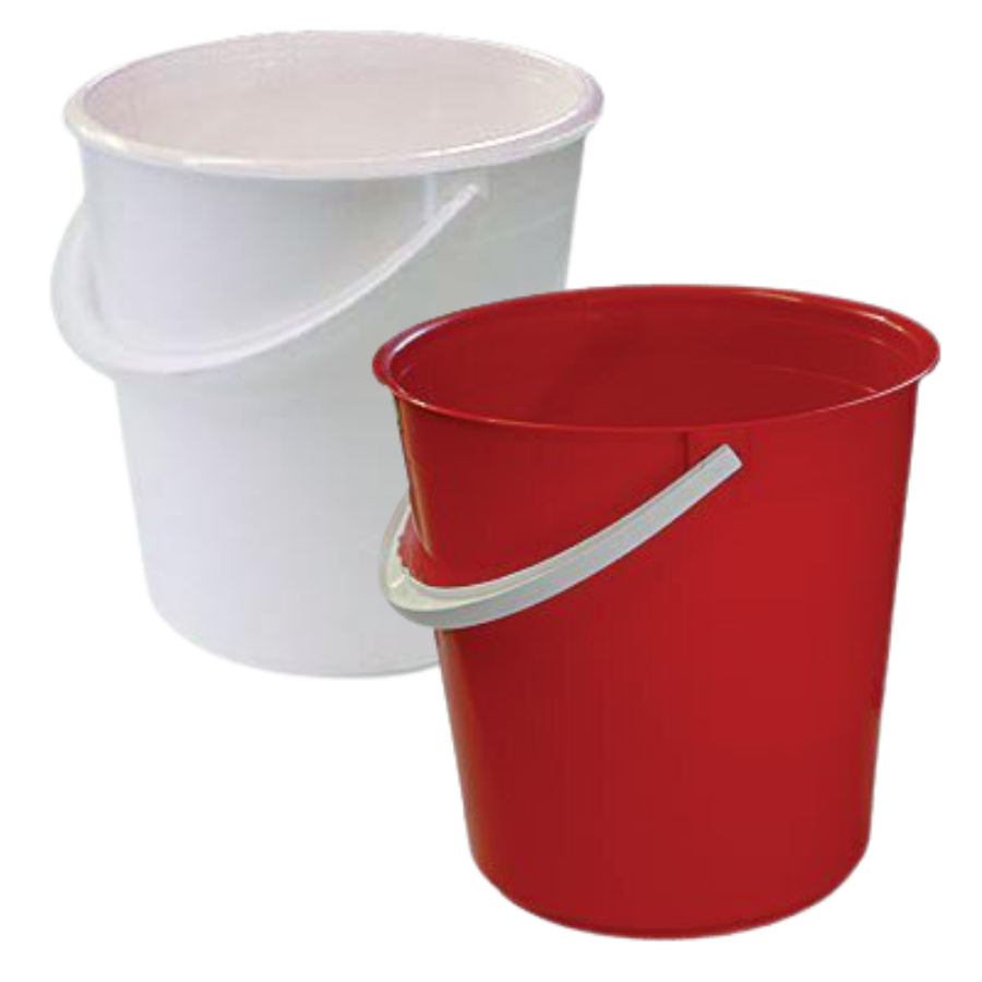13.6L Nally Plastic Industrial Round Bucket - 300 x 295mm – liftlockload