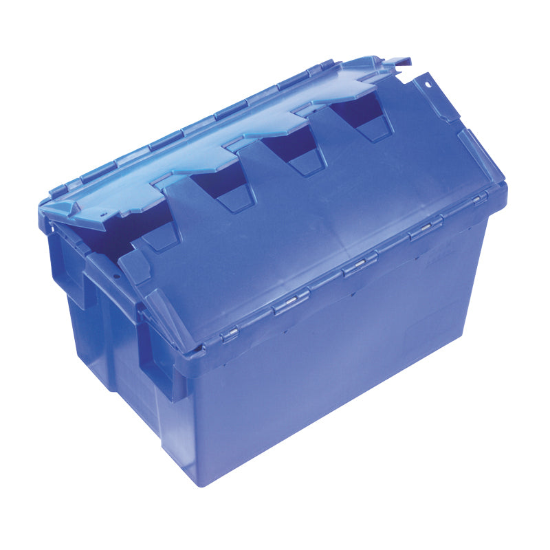 50L Plastic Security Stack & Nest Bin Container - 575 x 380 x 325mm ...